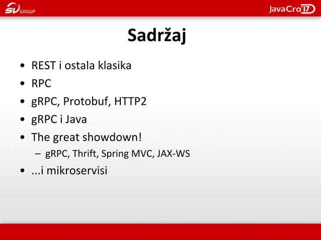 Putting REST to rest with gRPC | PPT