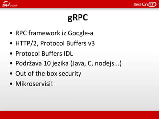 Putting REST to rest with gRPC | PPT