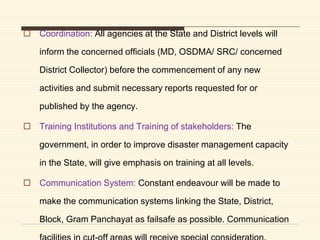 Odisha Disaster Management Policy | PPTX