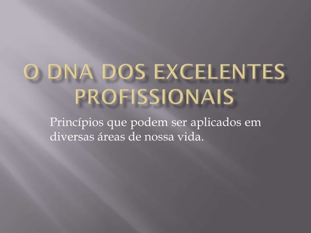 Princípios Excelência Profissional | PPT