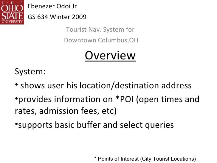 Tourist Nav System Using Mapobject And Vb