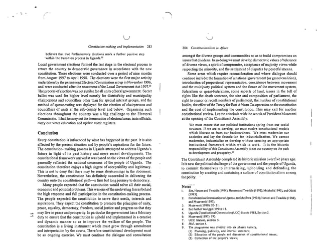 Challenges of Constitution-making in Uganda.pdf | Civic affairs | Politics