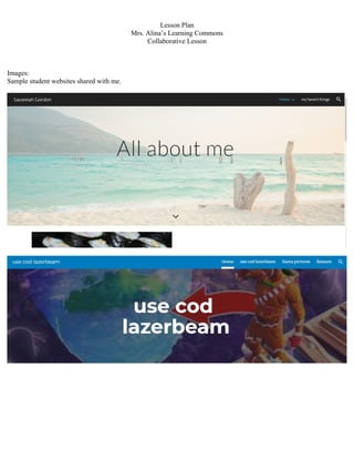 Collaborative Lesson Plan | PDF