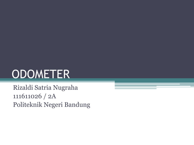 Odometer | PPTX
