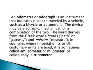 Odometer | PPTX