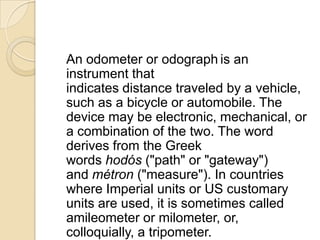 Odometer | PPTX