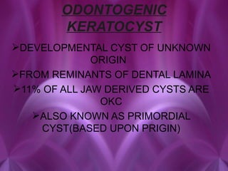 Odontogenic tumors-2002-02-slides (1) | PPT