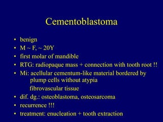ODONTOGENIC TUMORS | PPT