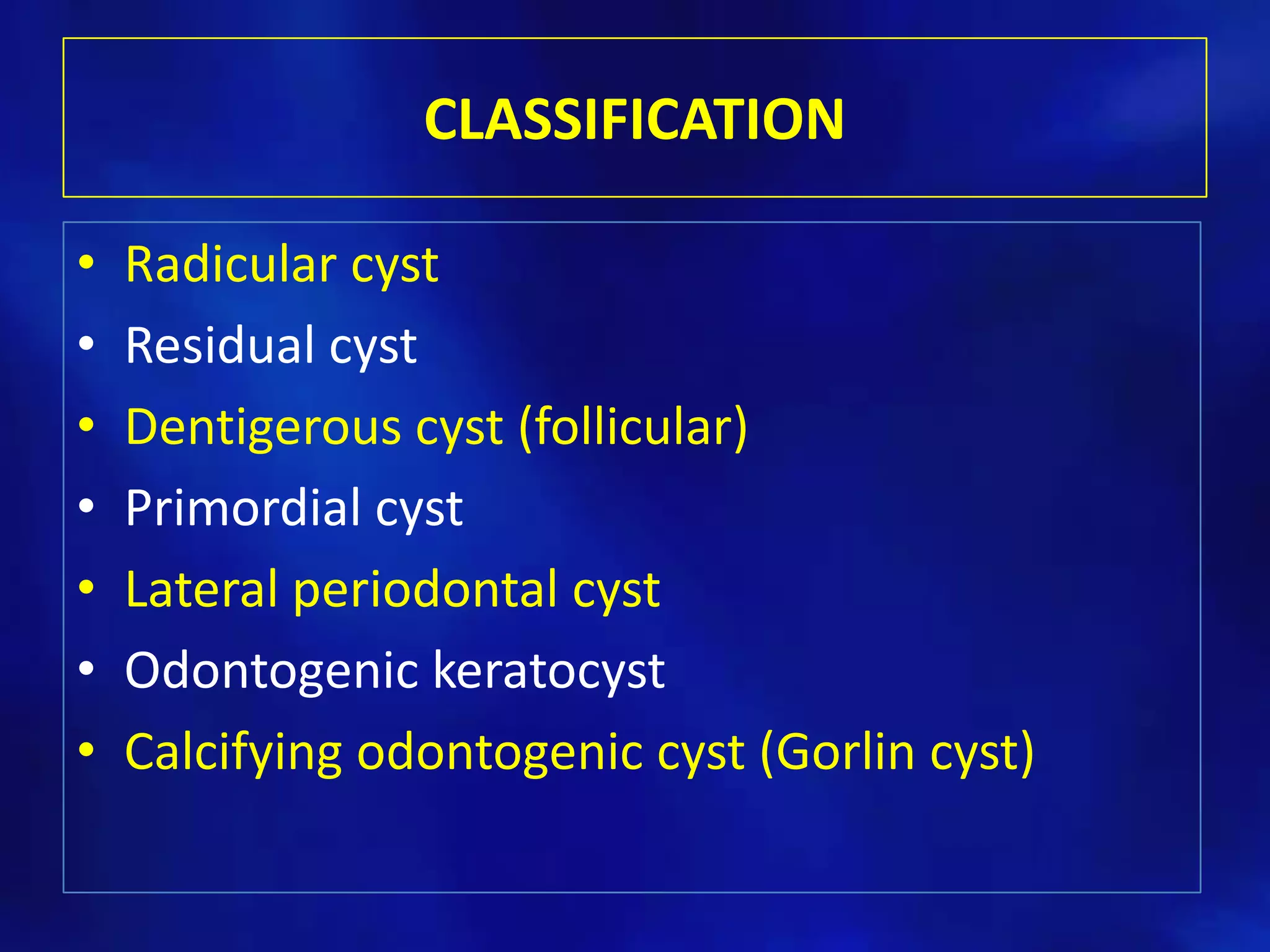 Odontogenic cysts | PPTX