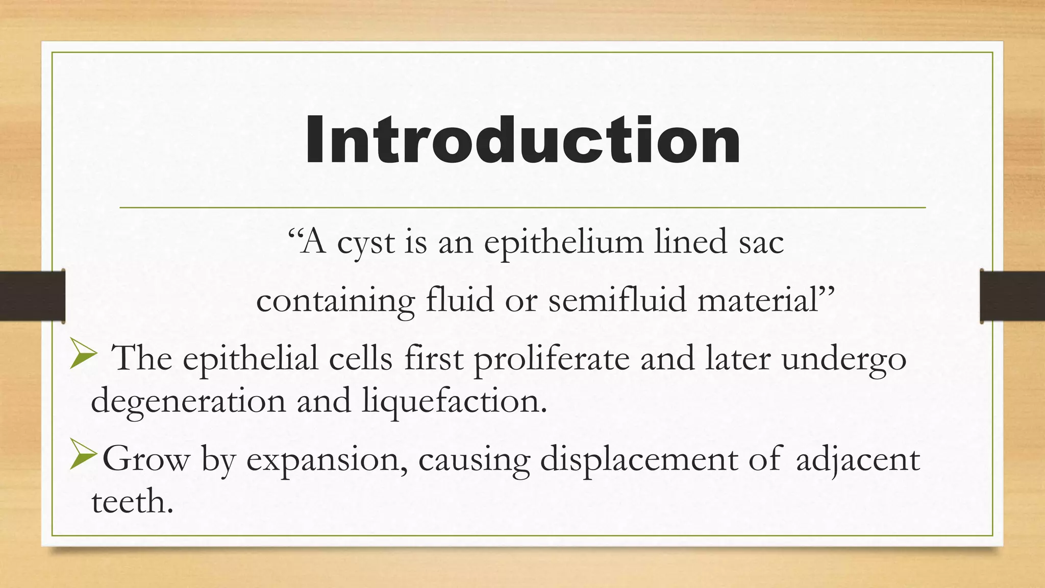 Odontogenic cyst | PPTX