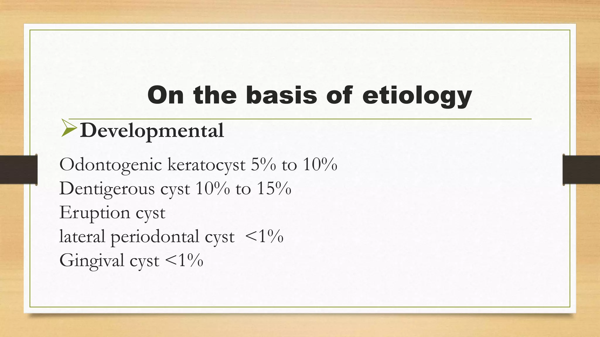 Odontogenic cyst | PPTX