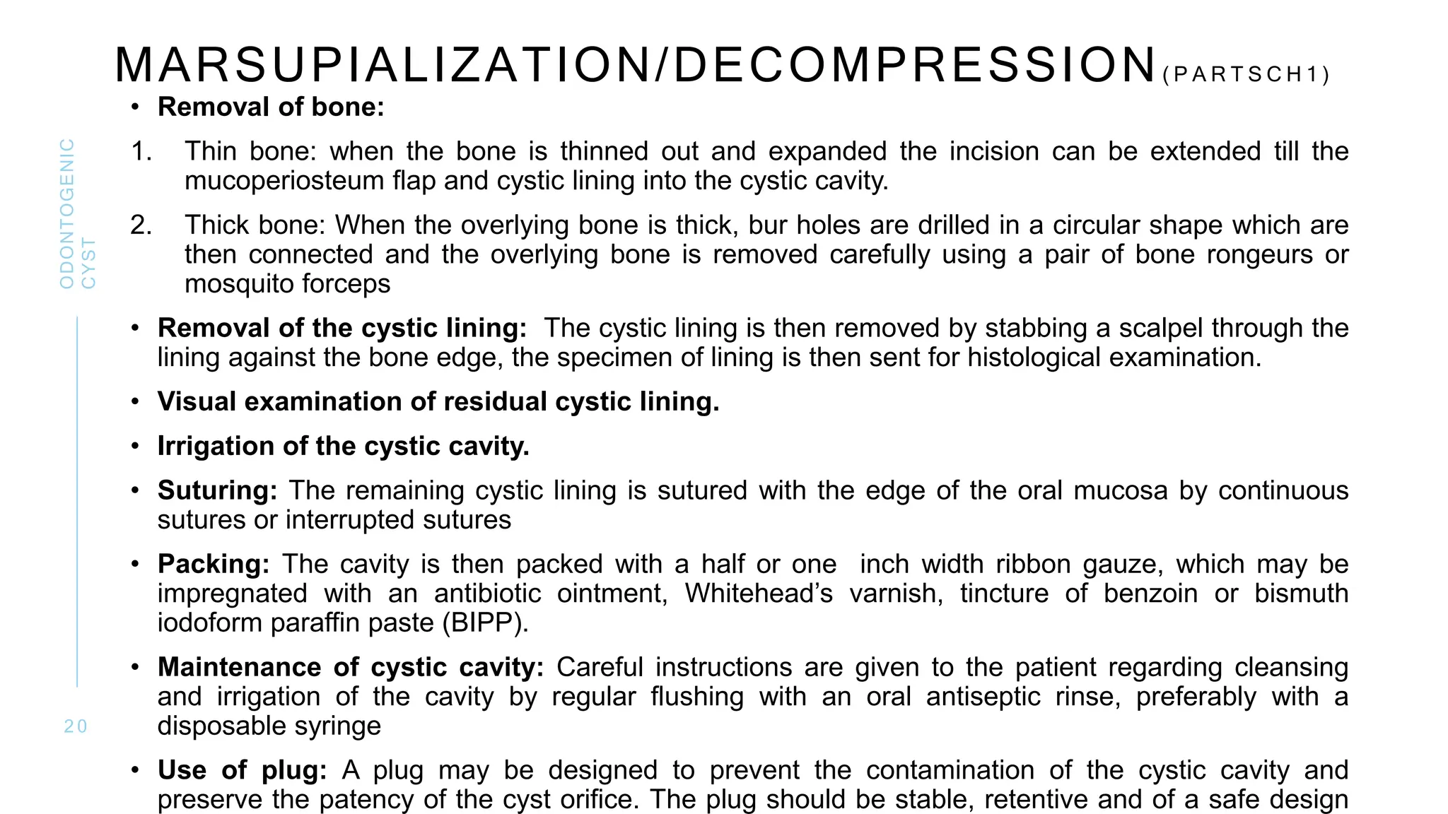 ODONTOGENIC CYSTS OF THE JAWS AND THE MANAGEMENT | PPTX