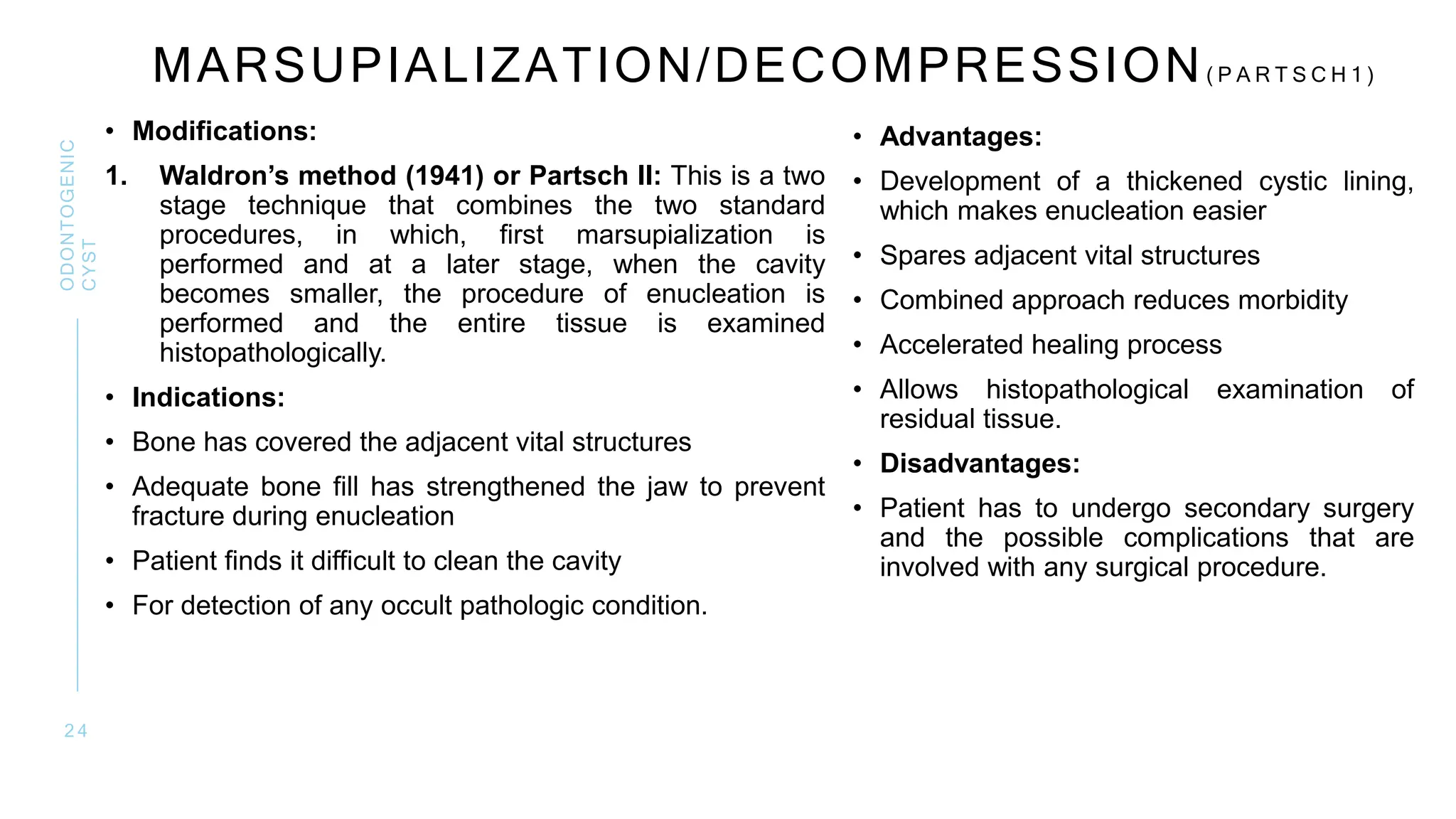 ODONTOGENIC CYSTS OF THE JAWS AND THE MANAGEMENT | PPTX