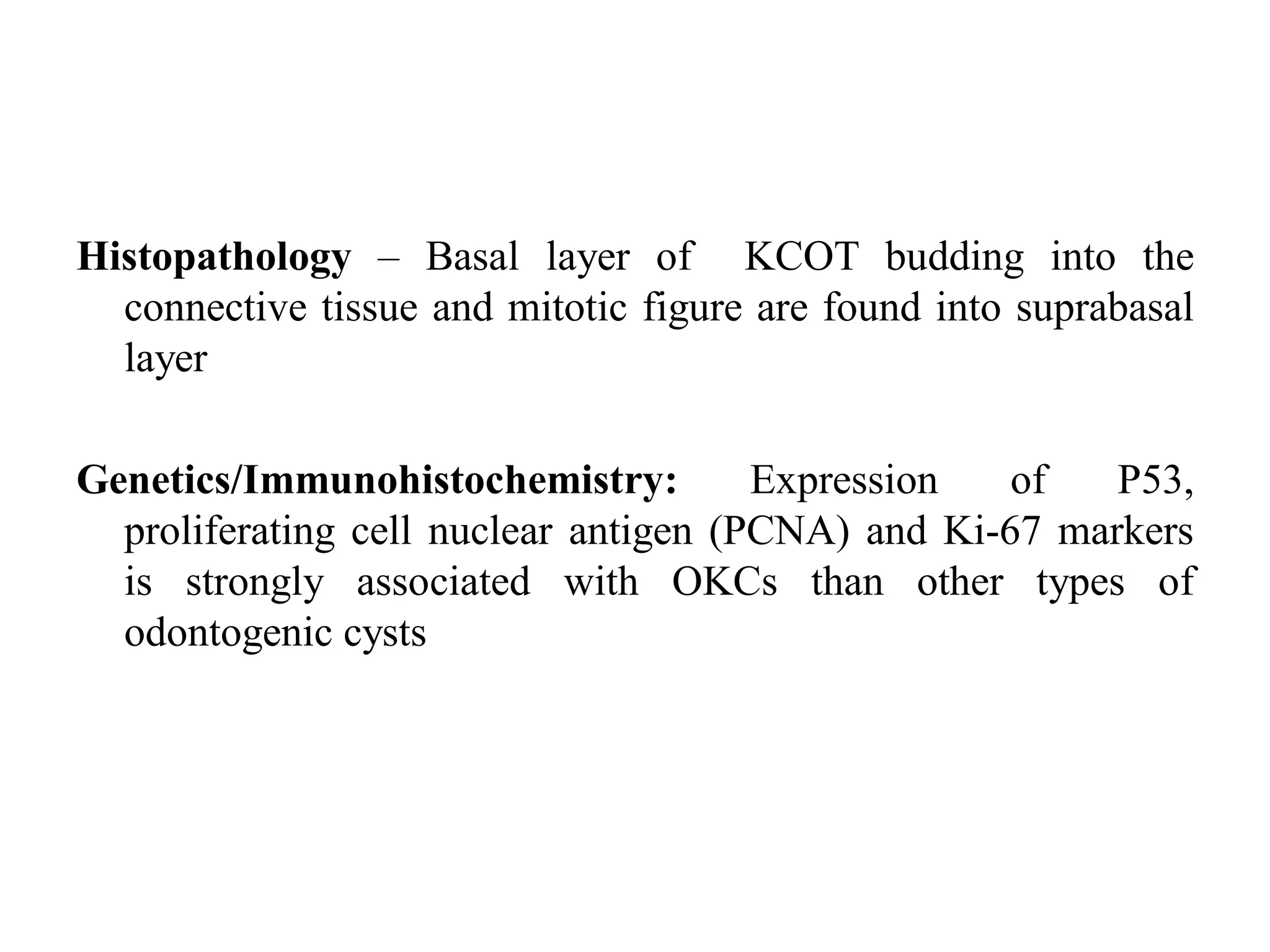 Odontogenic Keratocyst (OKC) | PDF
