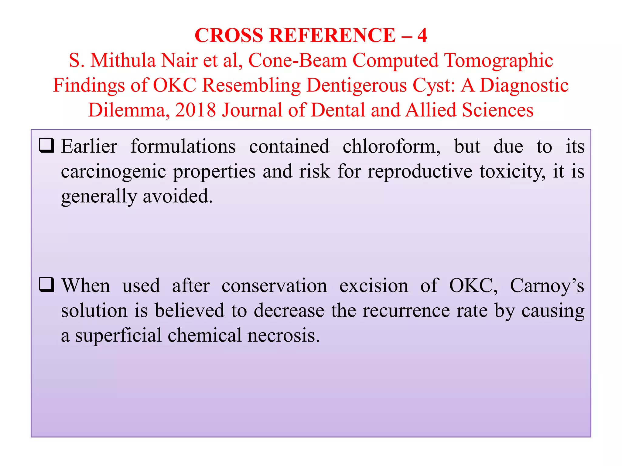 Odontogenic Keratocyst (OKC) | PDF