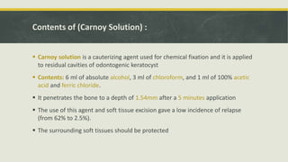 Odontogenic keratocyst case | PPTX