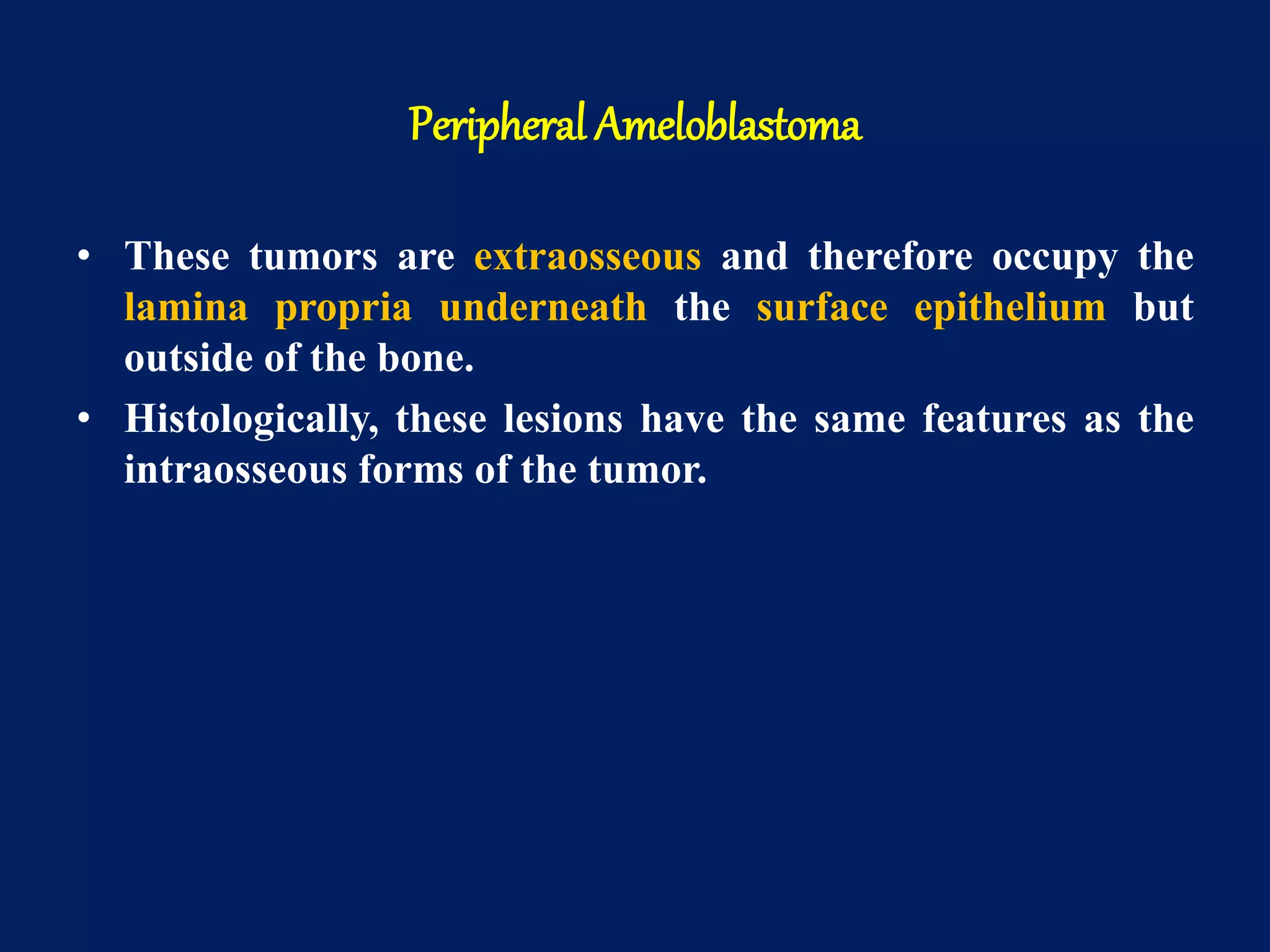 Odontogenic tumors ppt | PPTX