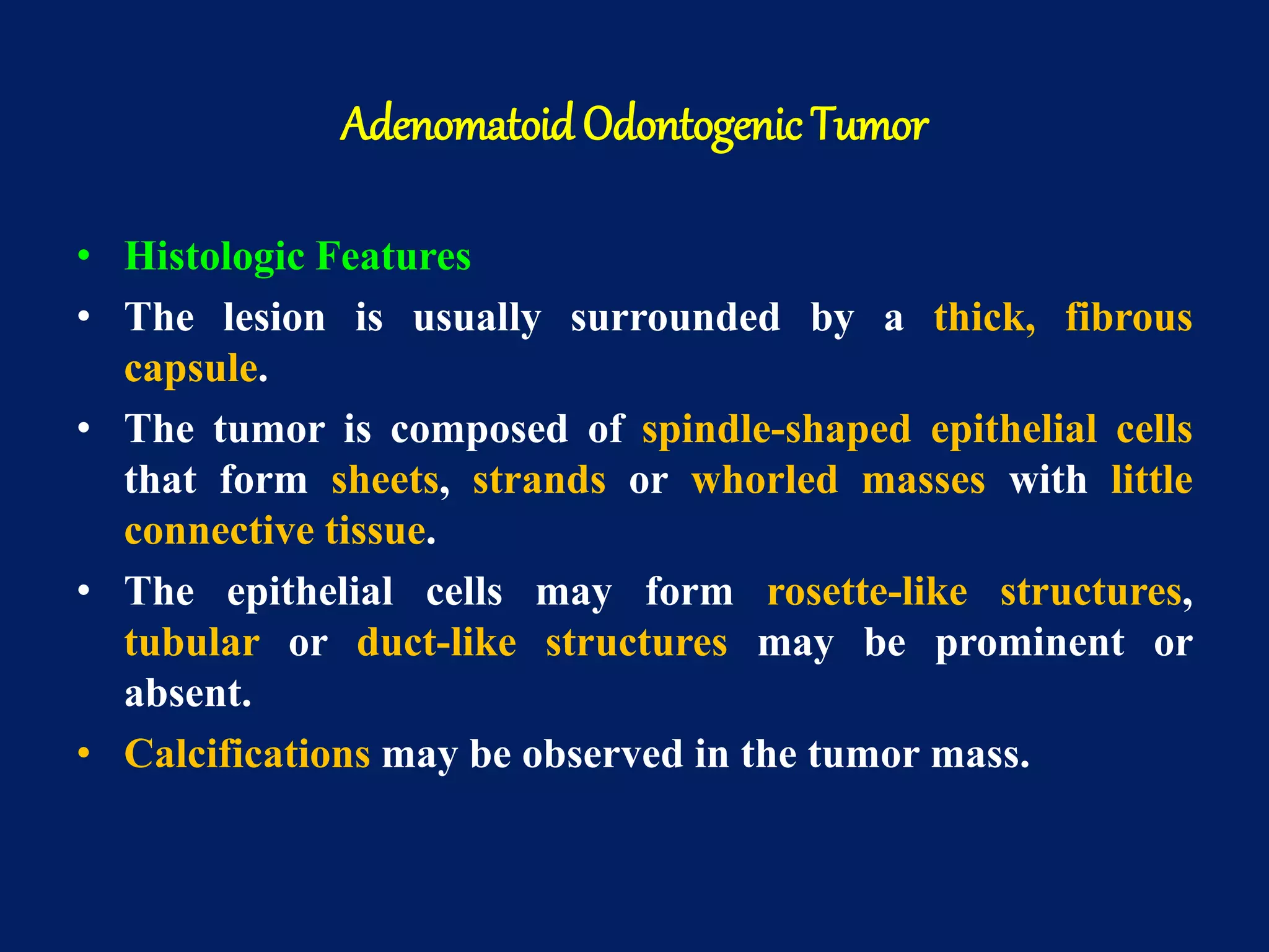 Odontogenic tumors ppt | PPTX