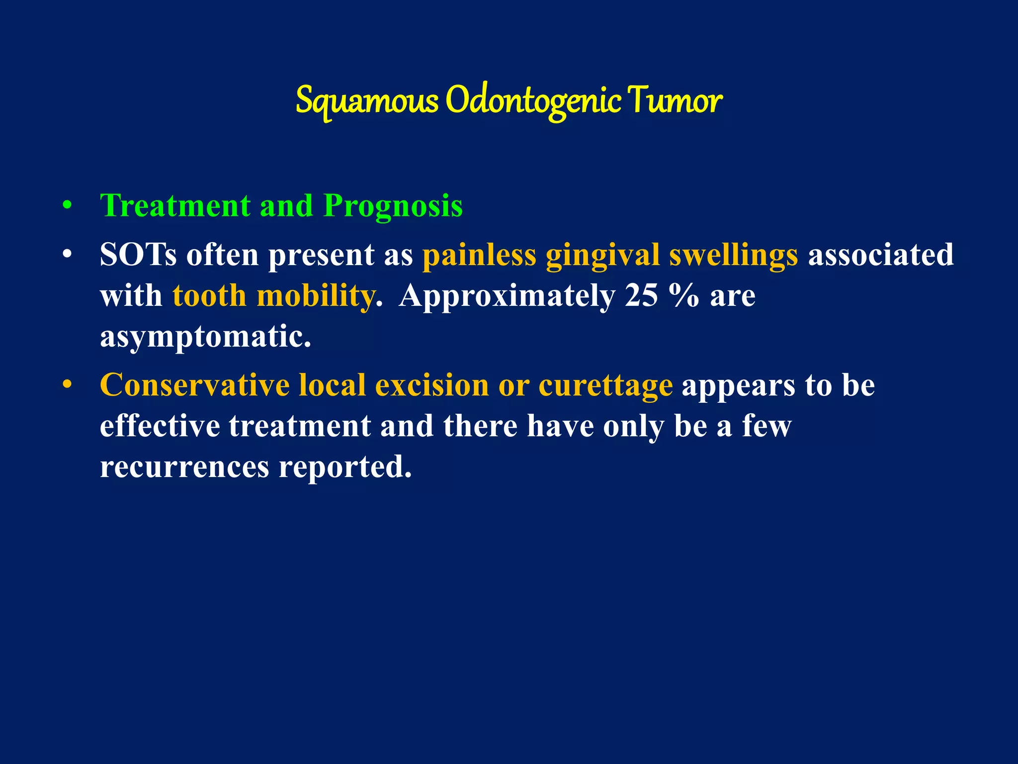 Odontogenic tumors ppt | PPTX