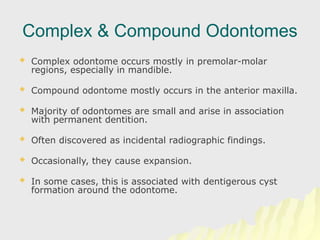 Odontomes & Odontogenic Tumors management.pptx