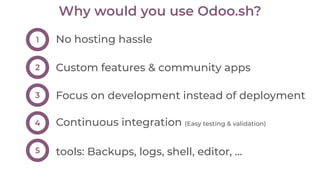 Odoo.sh for Developers | PDF