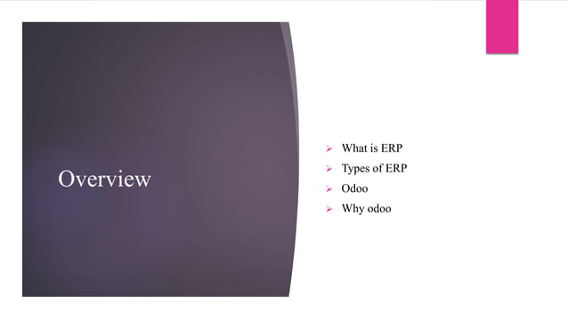Odoo Open ERp | PPTX