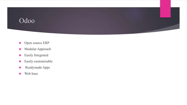 Odoo Open ERp | PPTX