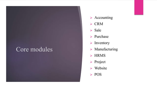 Odoo Open ERp | PPTX