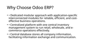 Odoo ERP Presenation - What is odoo.pptx