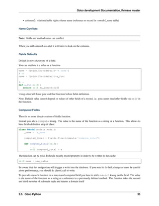 Odoo development | PDF