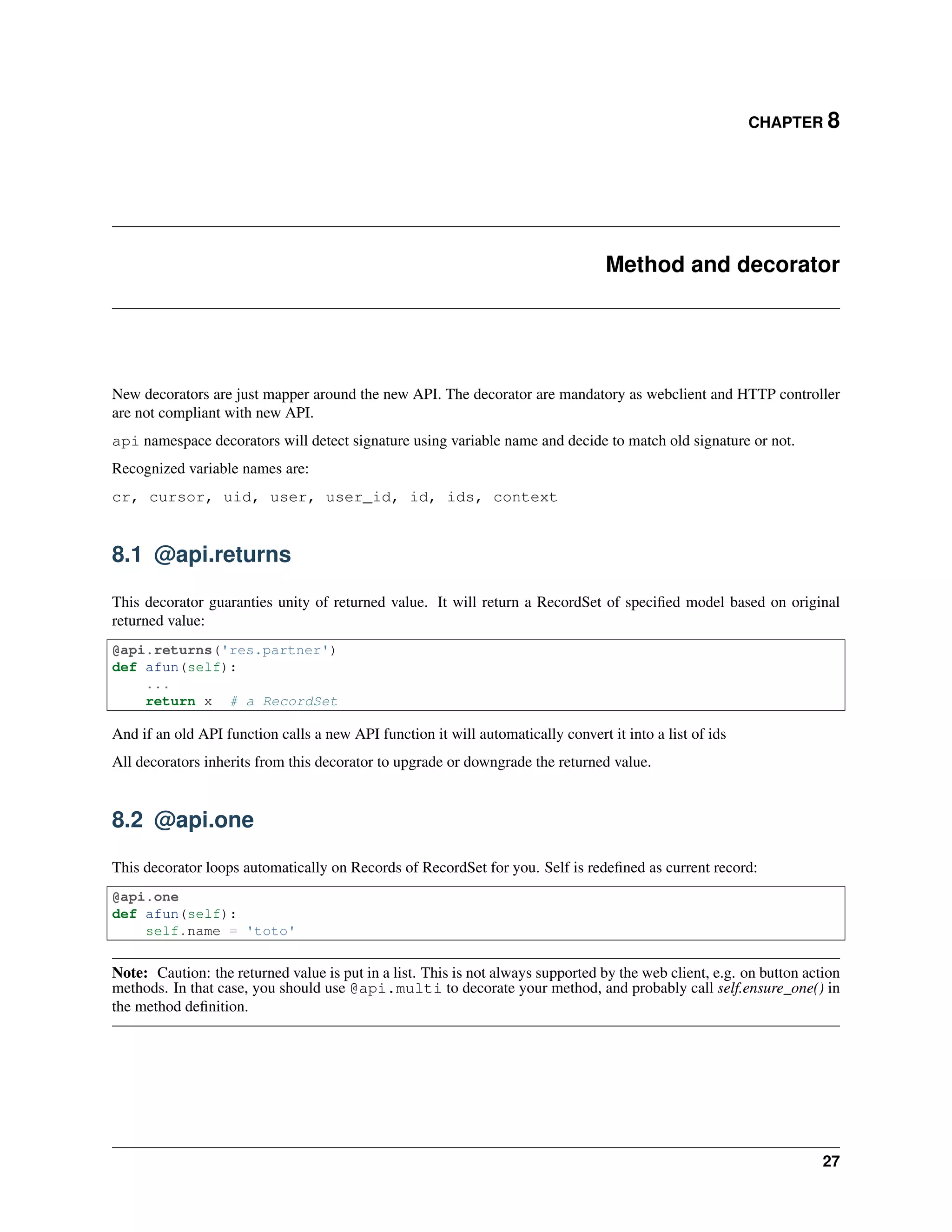 Odoo new-api-guide-line | PDF | Databases | Computer Software and Applications