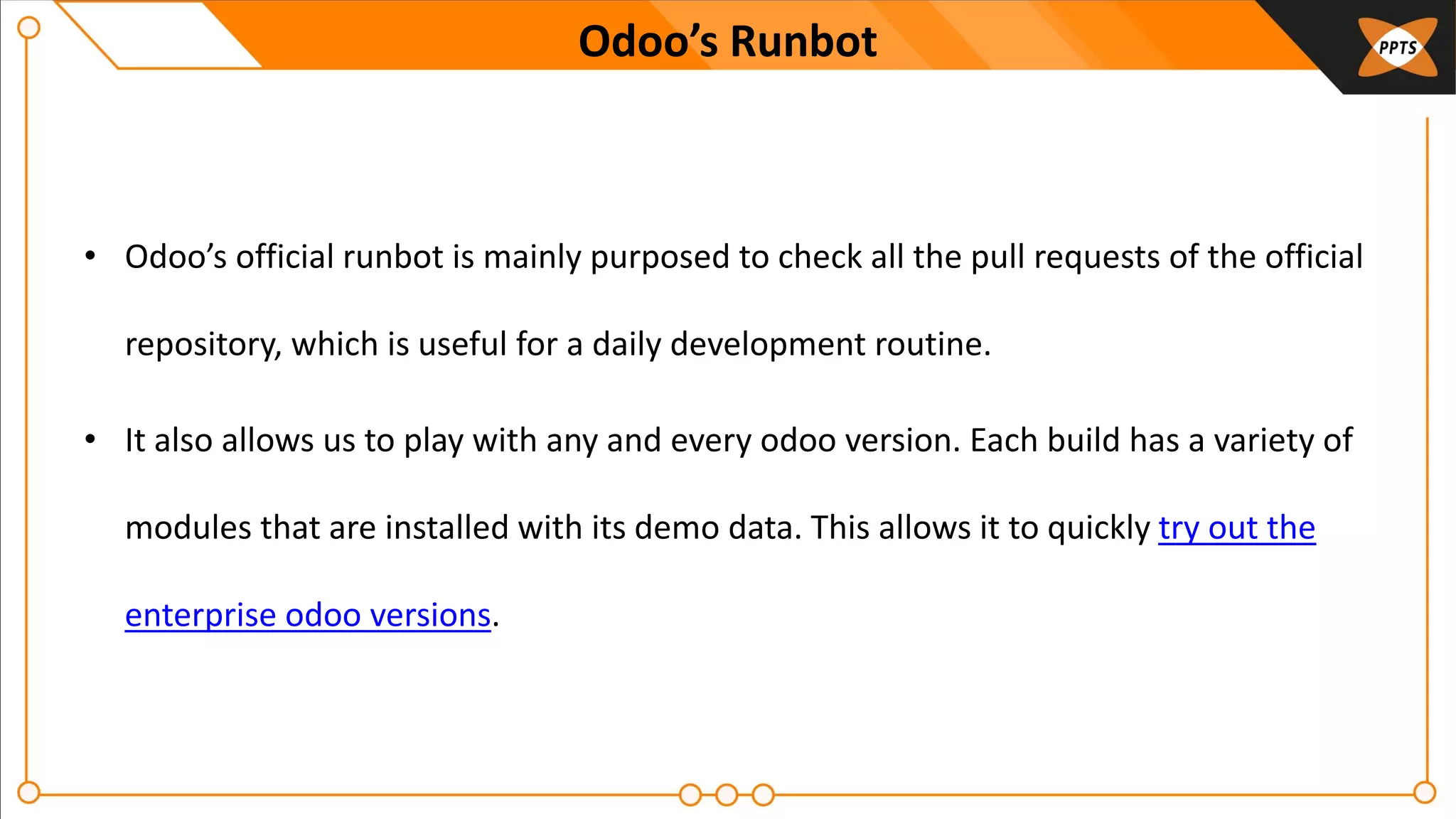 Odoo runbot-installation | PPT