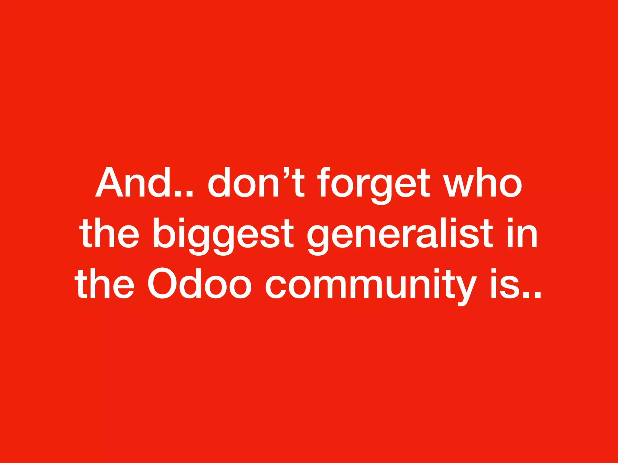 Odoo Verticalisation | PPT