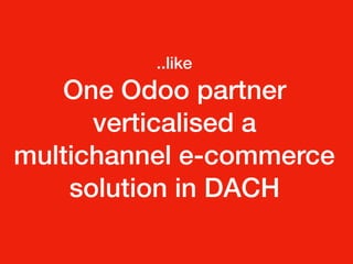 Odoo Verticalisation | PDF