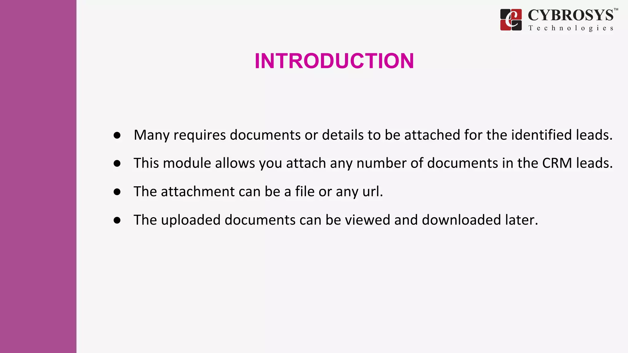 Odoo 12 - CRM Document Management System | PDF