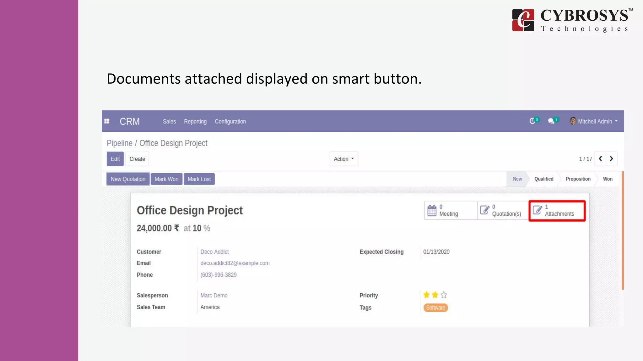 Odoo 12 - CRM Document Management System | PDF