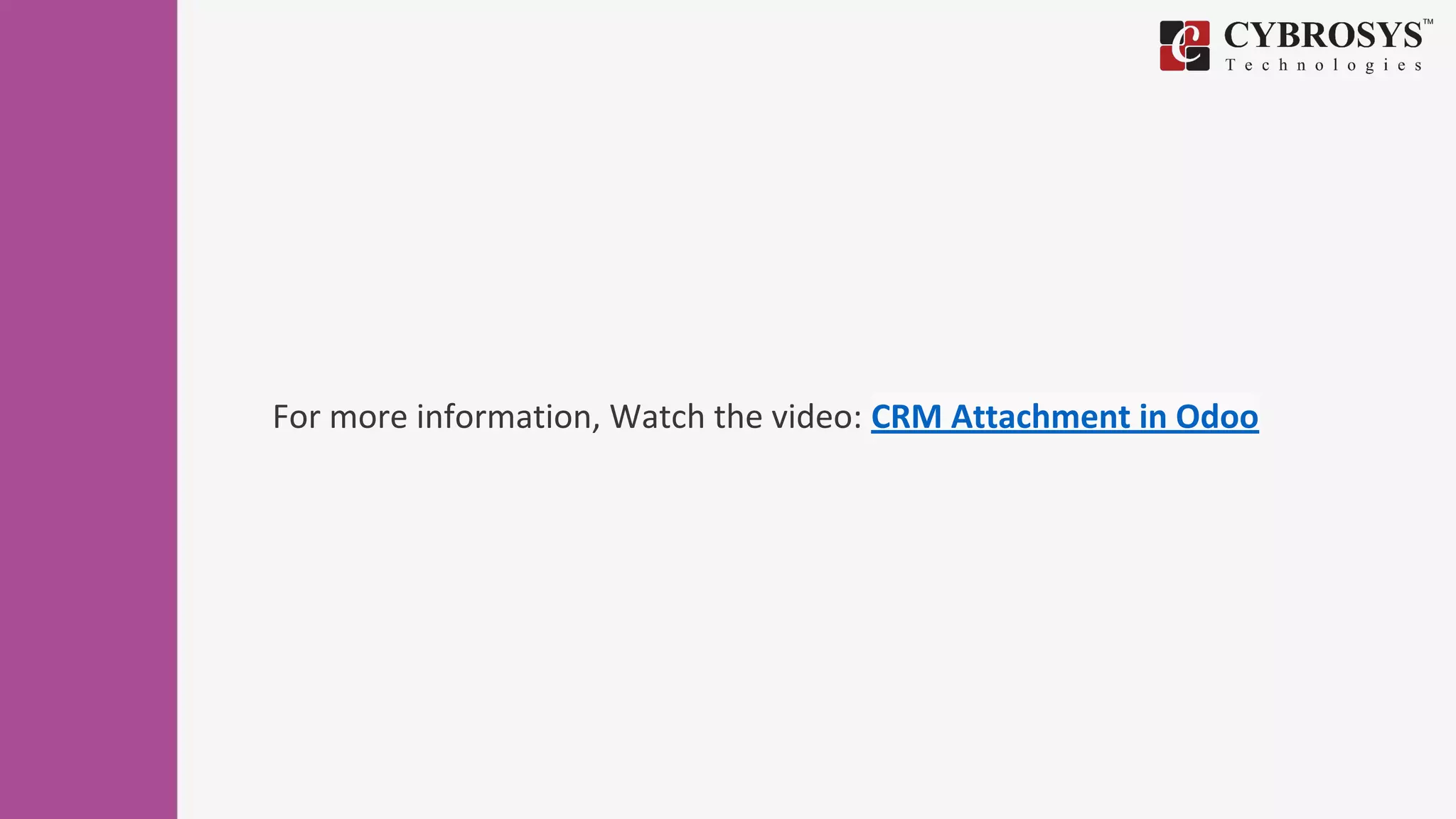 Odoo 12 - CRM Document Management System | PDF