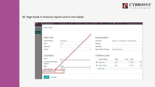 Odoo 12 features | PPTX | Technology & Computing
