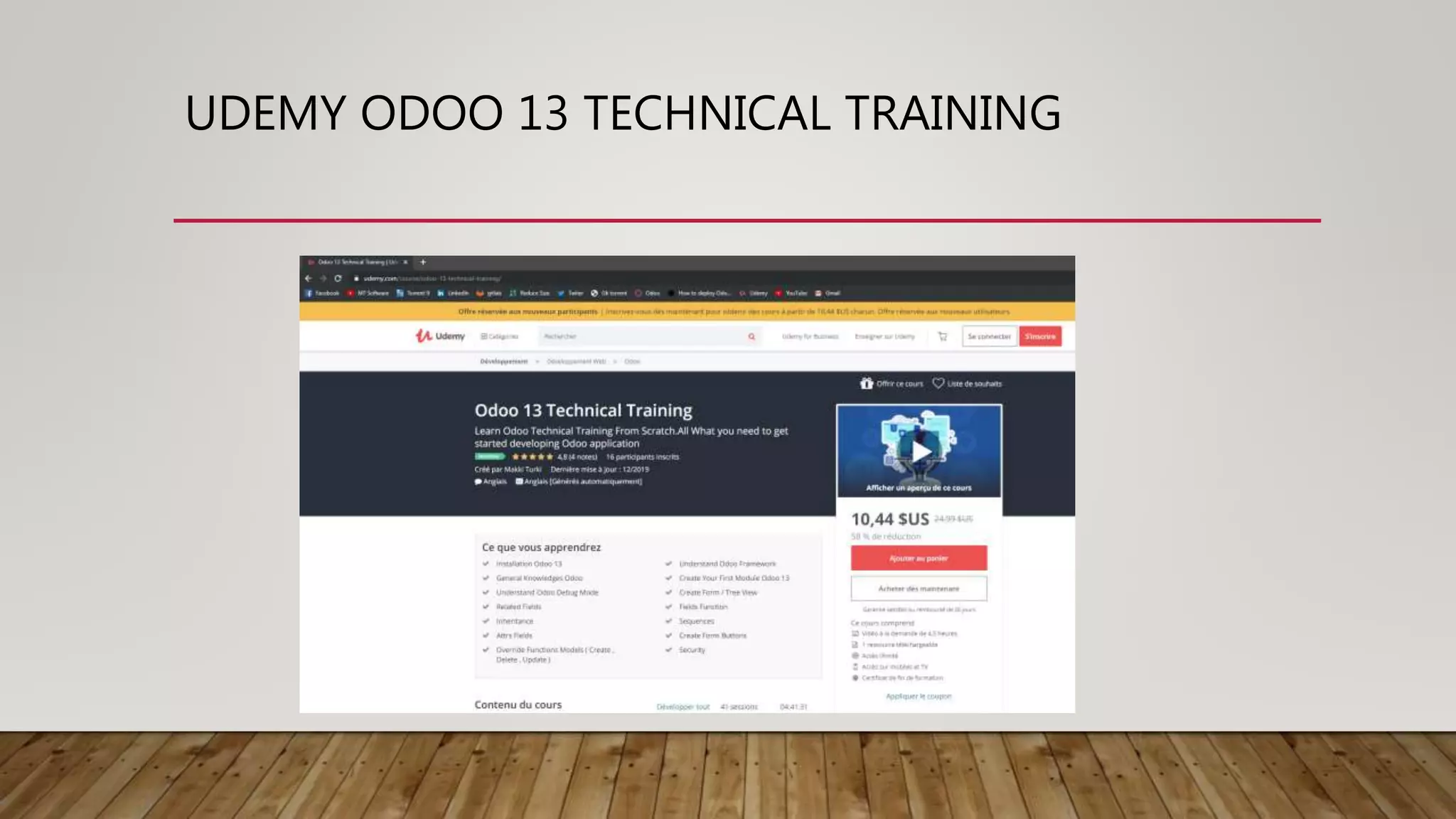 Odoo 13 Technical Training | PPTX