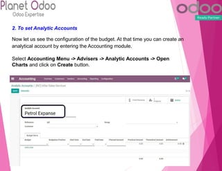 Odoo 13 Accounting | Budget | Assets | Accounting Reports | PPTX