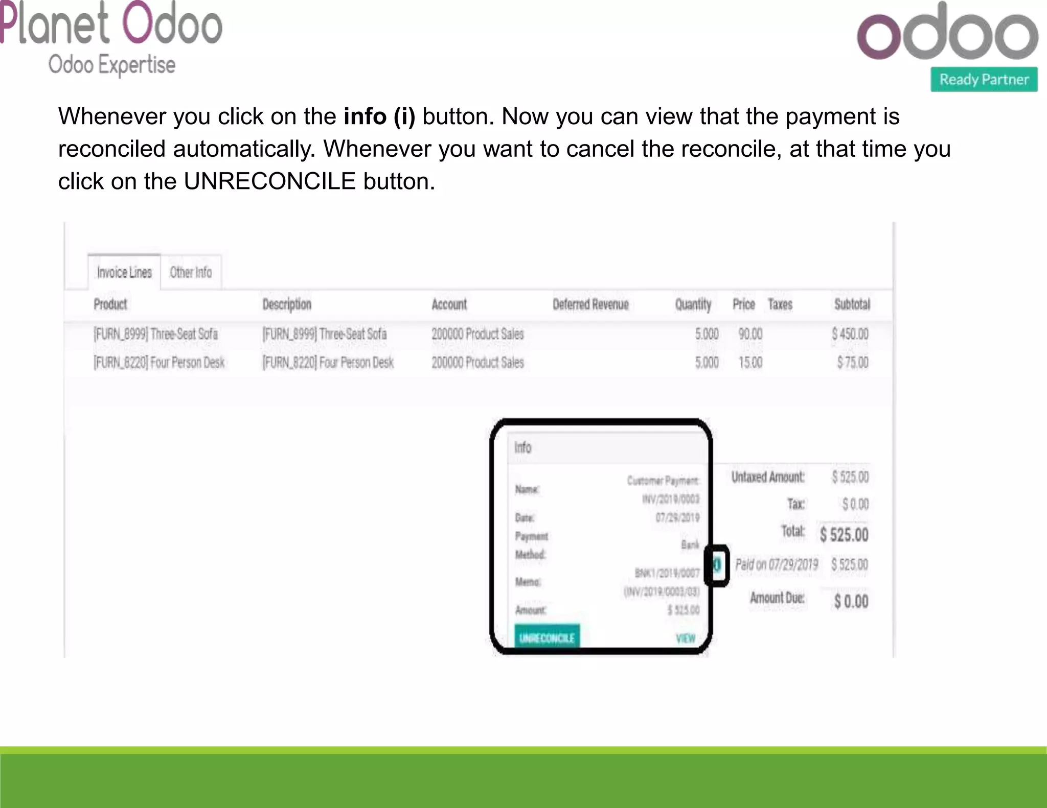 Odoo 13 bank statement and reconciliation | PPTX
