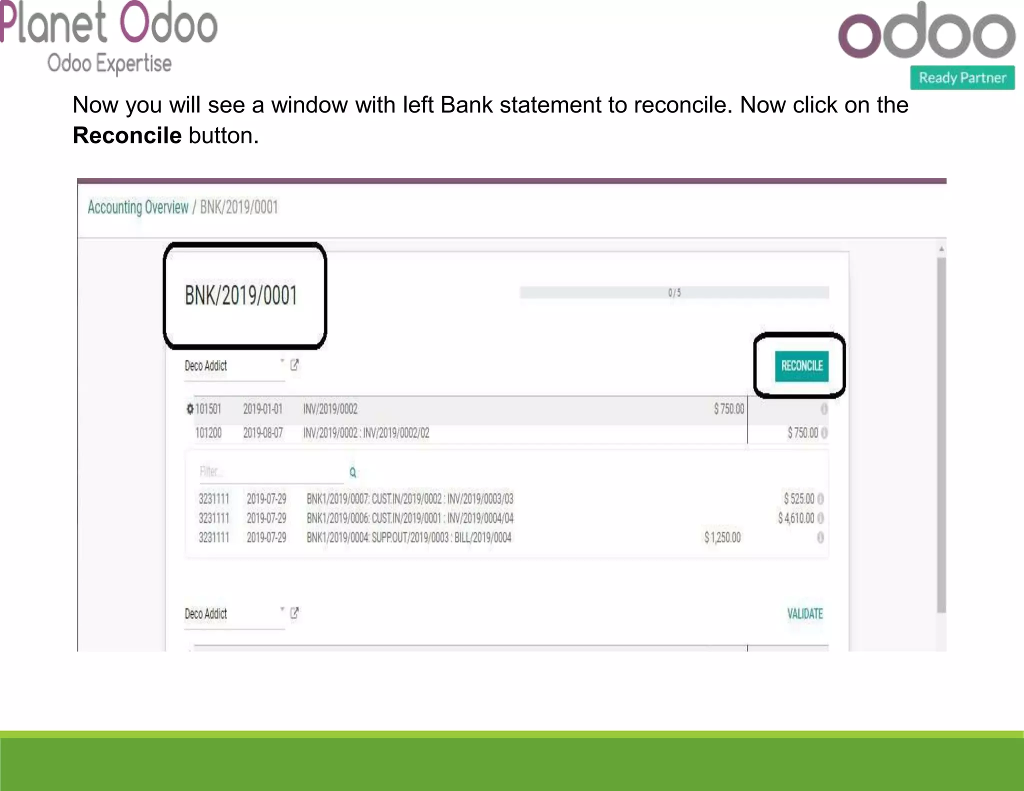 Odoo 13 bank statement and reconciliation | PPTX