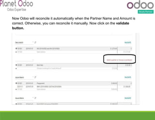 Odoo 13 bank statement and reconciliation | PPTX