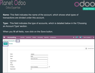Odoo 13 chart of accounts | PPTX
