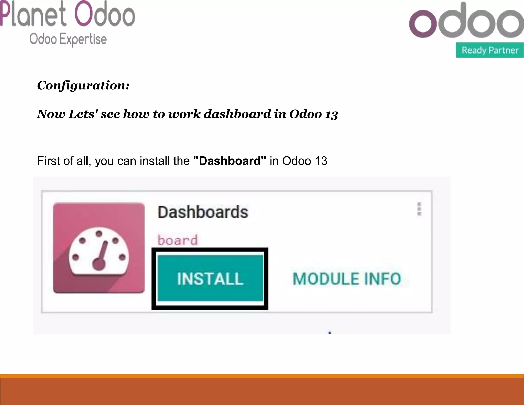 Odoo 13 dashboard | PPT