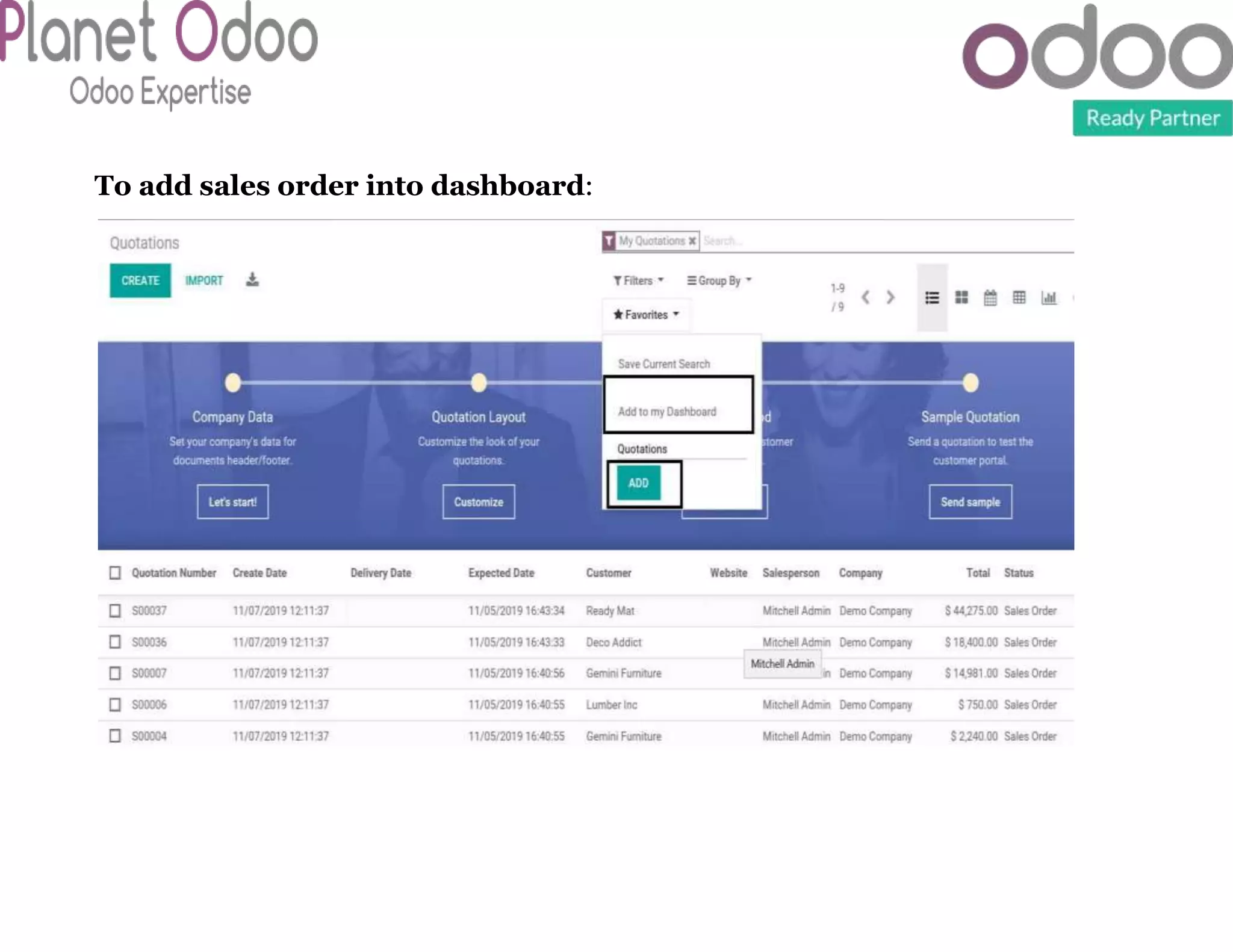 Odoo 13 dashboard | PPT