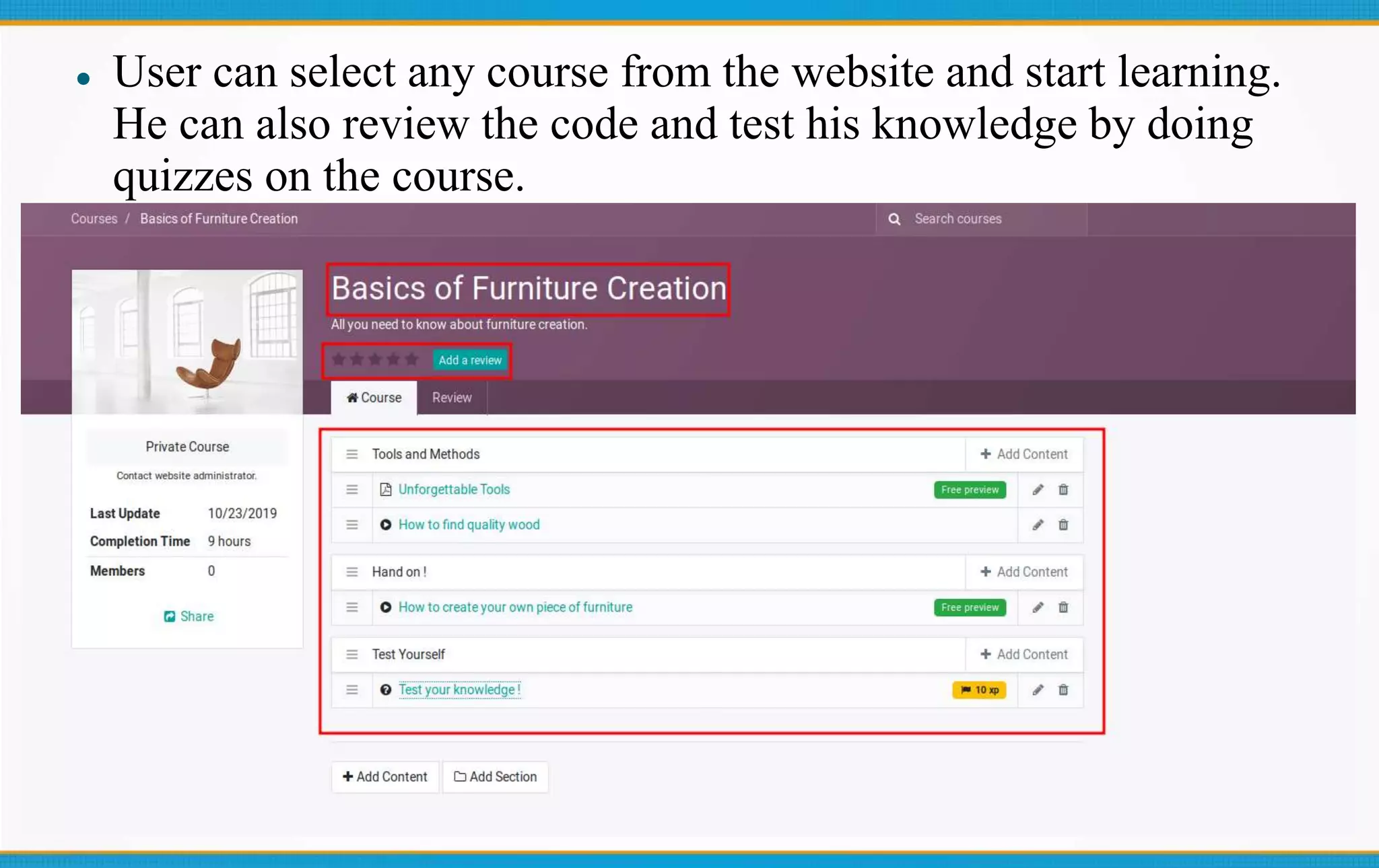 Odoo 13 Elearning | PPT