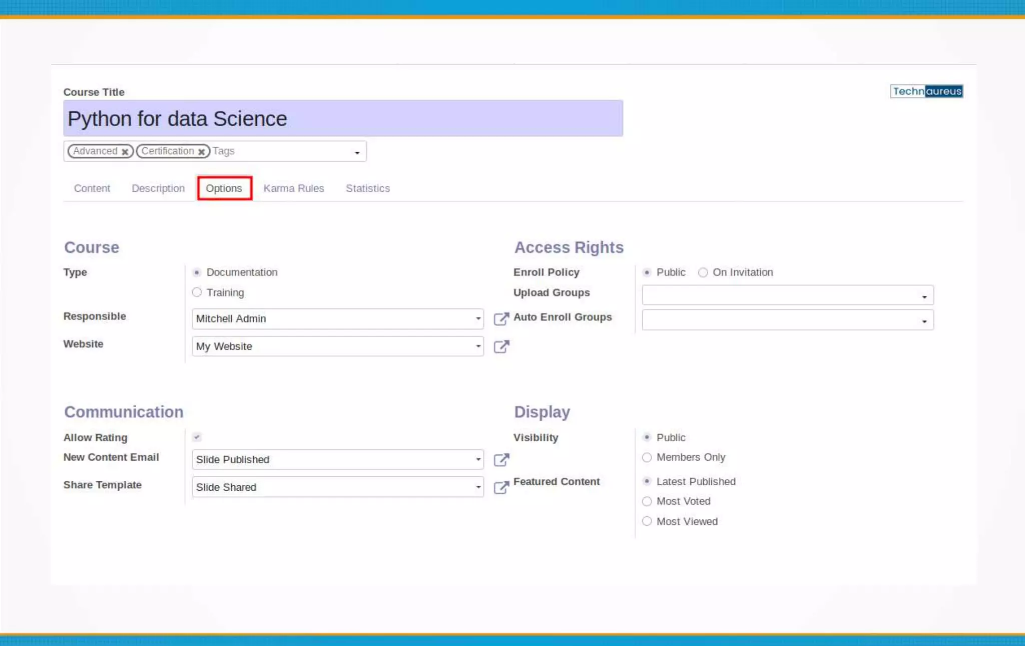 Odoo 13 Elearning | PPT