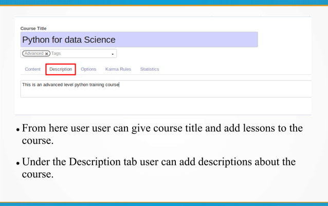 Odoo 13 Elearning | PPT | Web Development | Internet