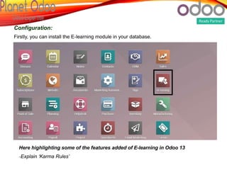 Odoo 13 e learning module | PPT